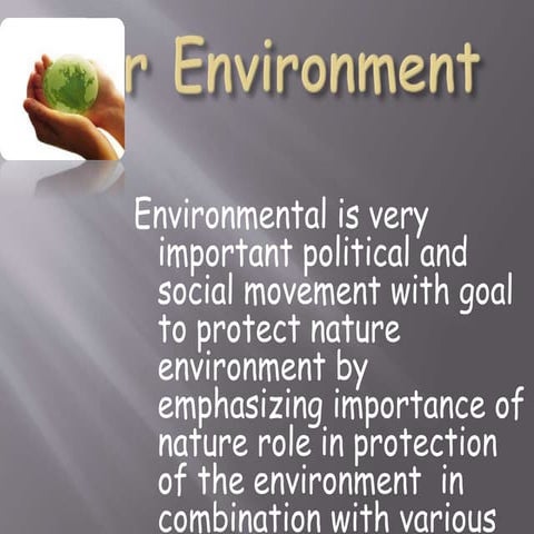 Our environment | PPT