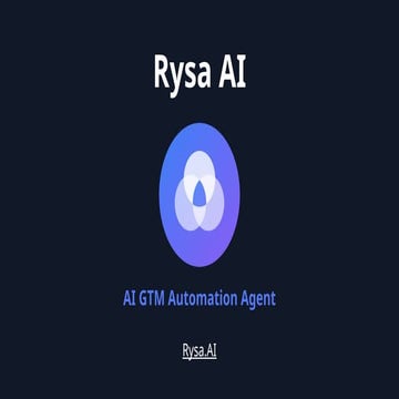 Automate your marketing workflow with AI - Rysa AI | PPTX