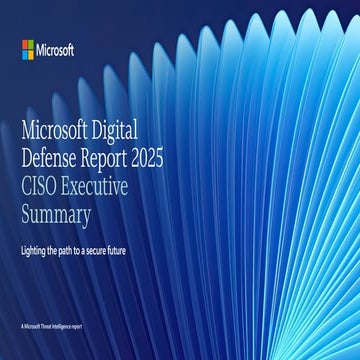Microsoft Digital Defense Report 2025: Navigating AI-Driven ...