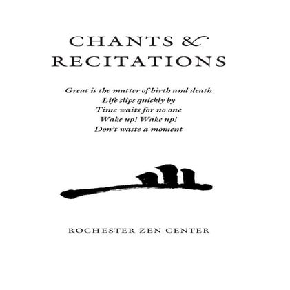 Rochester Zen Center chant book | PDF