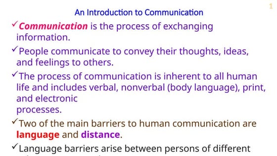 The evolution of communication | PPT