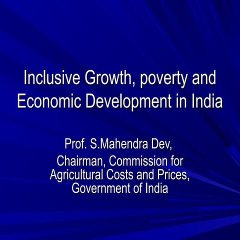 Inclusive growth | PPT