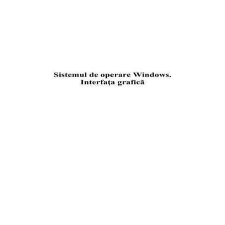 S.o. windows interfata | PDF