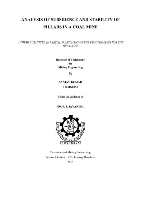 Room & Pillar Mining Method | PPT