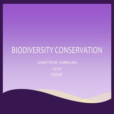biodiversity conservation | PPTX