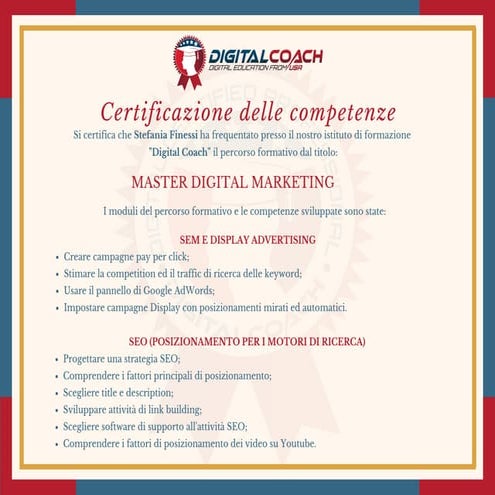 S. finessi certificazione delle competenze digital certification ...