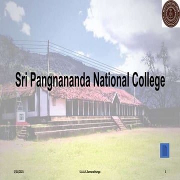 S.a.a.s.samarathunga | PPTX