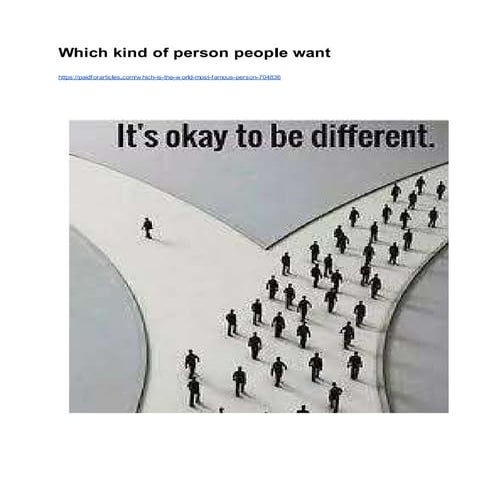 Which kind of person people want | PDF