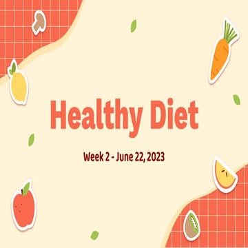 Healthy Diet | PPT