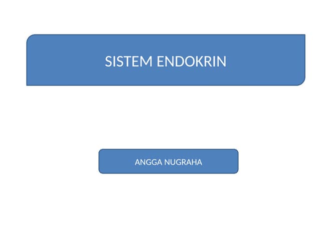 Anatomi dan fisiologi sistem endokrin | PPTX