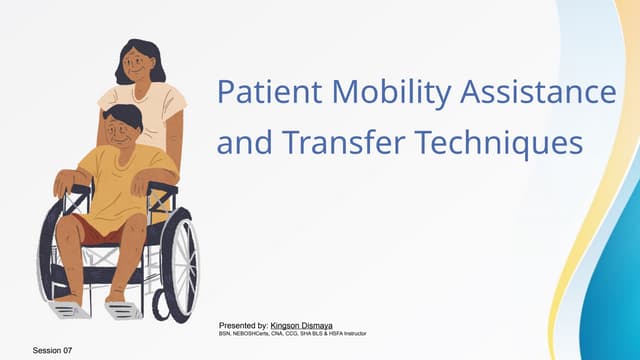 Moving ,lifting, and transferring patients | PPTX | First Aid | Injuries