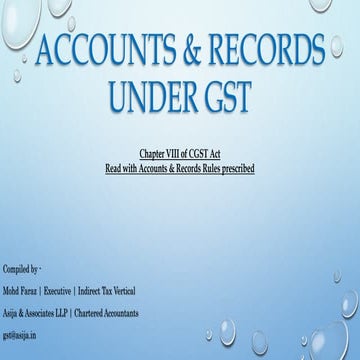 S 3-Accounts and Records | PPTX