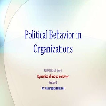 S 8. Political Behavior | PPTX