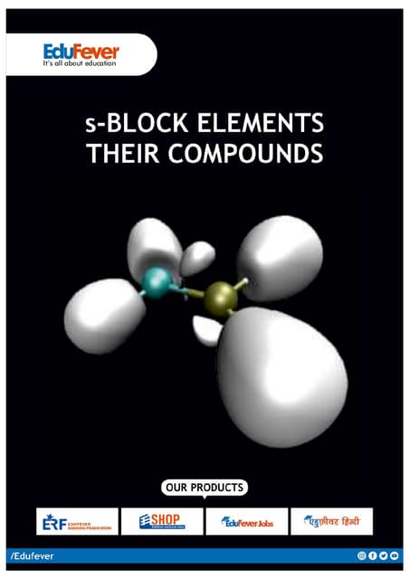 S Block Elements Chemistry Revision Notes Pdf