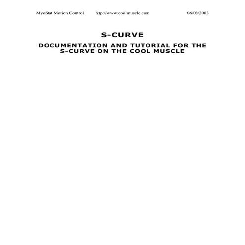 S curve tutorial1 | PDF