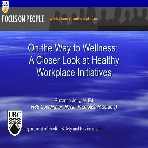 Suzanne Jolly, Hse coordinator at University of british columbia