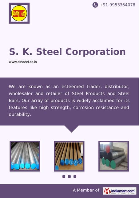 S. K. Steel Corporation presentations