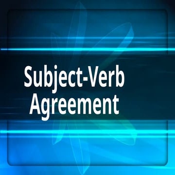 EAPP_LESSON -REVIEW ON SUBJECT-VERB AGREEMENT | PPTX