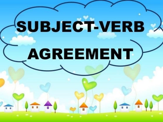 Subject-Verb Agreement - Basic Rules | PPTX