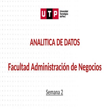 SEMANA 2, SESIÓN 1 PYTHON UTP CLASE PPT— | PPTX
