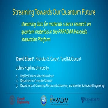 Streaming Towards Our Quantum Future (David Elbert & Tyrel McQueen ...