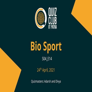 S04_E14: Bio-Sport | Adarsh & Divya | PDF