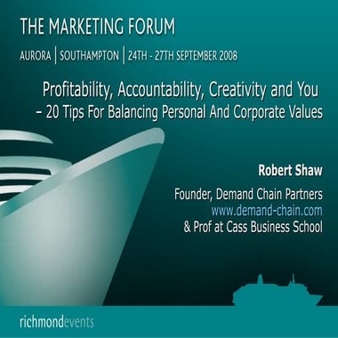 Marketing Forum presentation | PPT | Sales | Business
