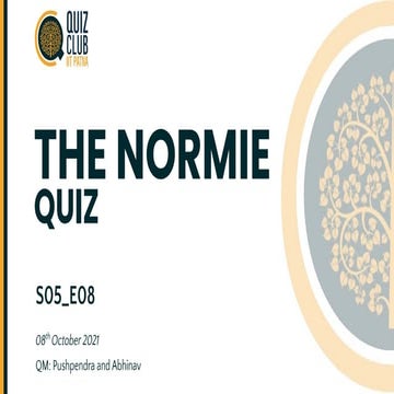 S05_E08: The Normie Quiz | Pushpendra and Abhinav | PDF