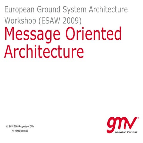 Message Oriented Architecture | PDF | Operating Systems | Computer Software and Applications