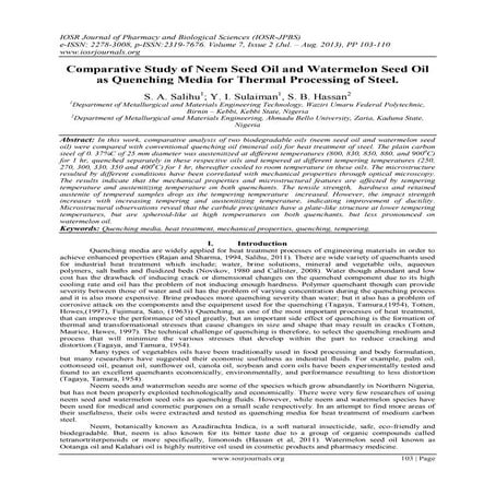 Optimization of neem seed oil extraction process using response surface ...