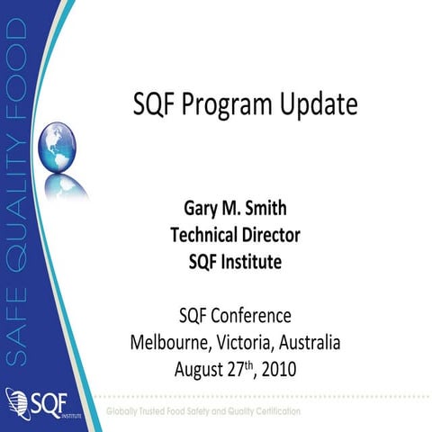 SQF Program Update | PPT