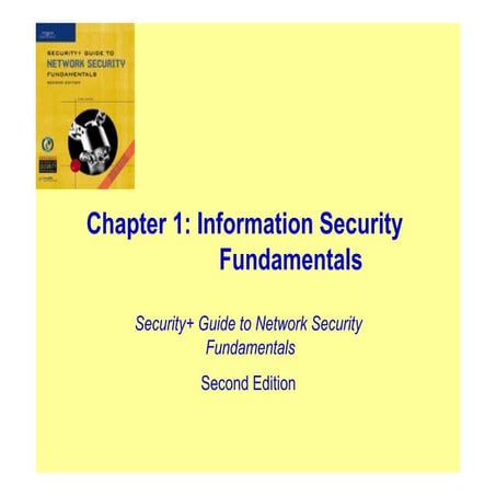 Information Security Principles Chapter 1 Ppt