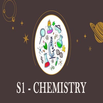 S1 - CHEMISTRY - UNIT 1. classifying organism | PDF