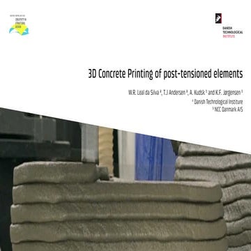 3D Concrete PRinting on post-tensioned concrete | PDF