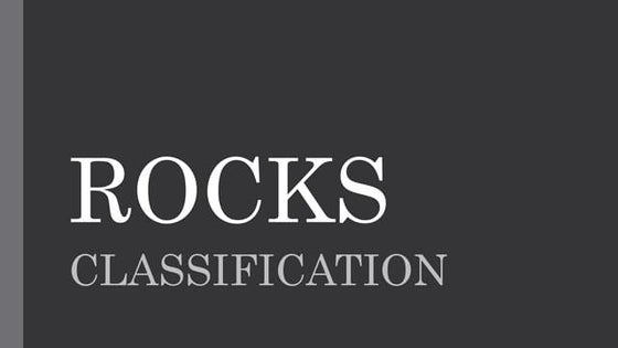 Classifications of igneous rocks | PPTX