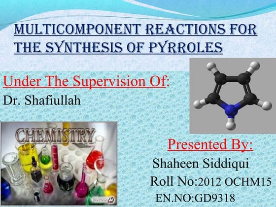 Multi Component Reactions | PPT
