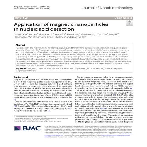Magnetic nanoparticles introduction, synthesis and role in health care.pdf