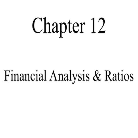 S18BUS2101Chapter12 FSA and its interpreatioans.ppt