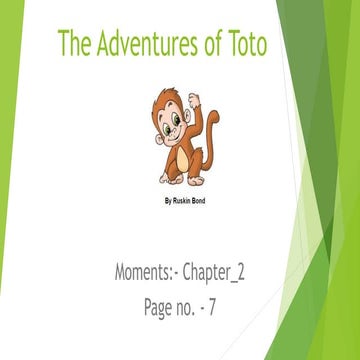 The Adventure of Toto class 9 | PPTX