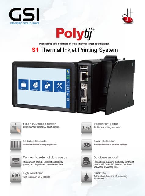 Gsi poly tij s3 brochure | PDF | Computer Peripherals | Computing