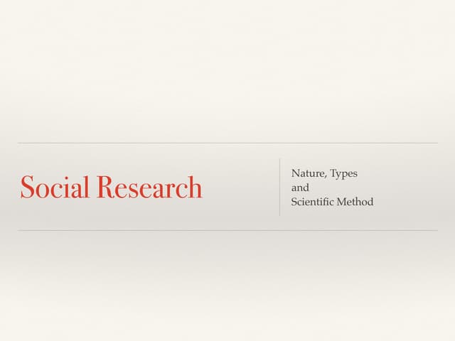 Concept of Sample & Universe | PPTX