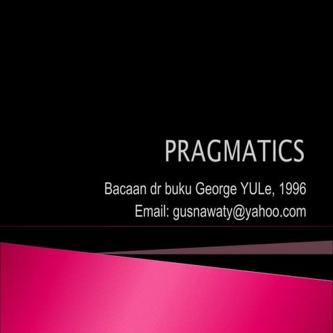S1 pragmatik | PPT