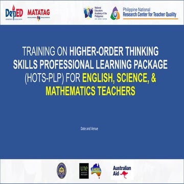 S3- HOTS-PLPs_Supporting Classroom Teaching-Learning through Learning Approaches.pptx
