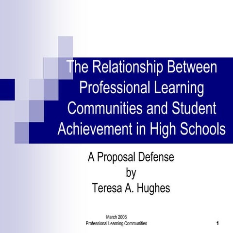 Professional Learning Communities and Student Achievement | PPT