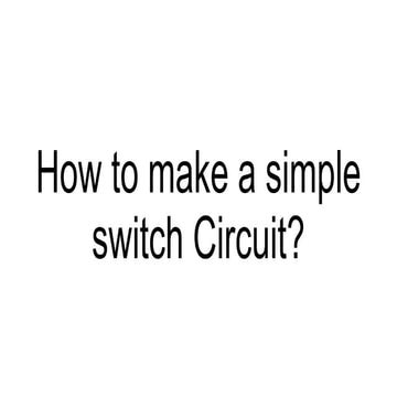 How to make a simple circuit using Arduino | PPT