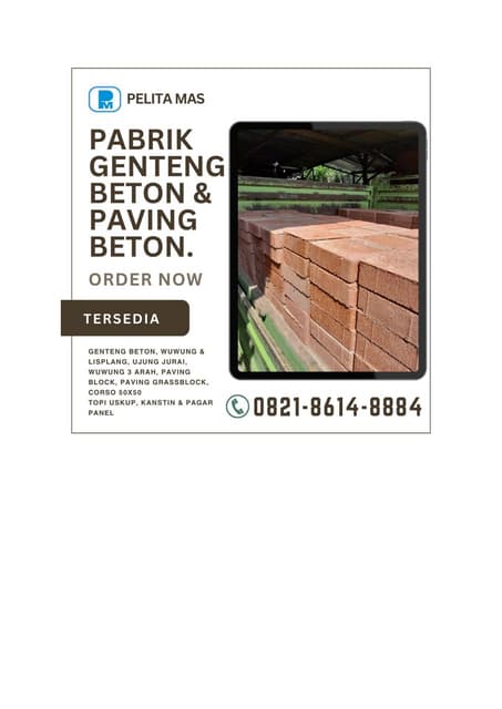 Garasi Elegan dan Estetik Berkat Paving Block Berkualitas | DOCX