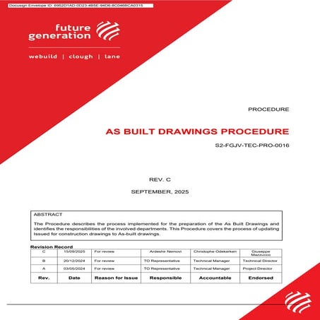 S2-FGJV-TEC-PRO-0016 [C] AS BUILT DRAWINGS PROCEDURE.pdf
