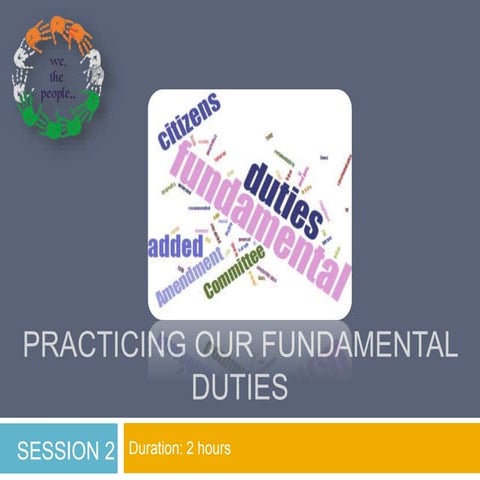 FUNDAMENTAL DUTIES OF INDIAN CITIZEN | PPTX