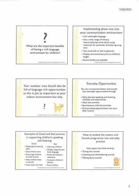 Settling in observation sheet | DOC | Parenting | Family and Relationships