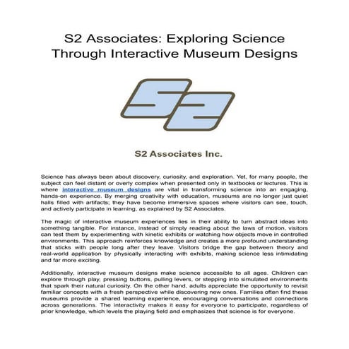 S2 Associates_ Exploring Science Through Interactive Museum Designs.pdf